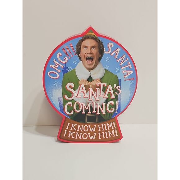 Silver Buffalo | Holiday | Silver Buffalo Elf Omg Santa Large Die Cut ...